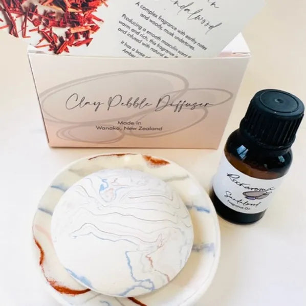 Round Clay Pebble Diffuser Set with Oil - The Cool Store Gallery