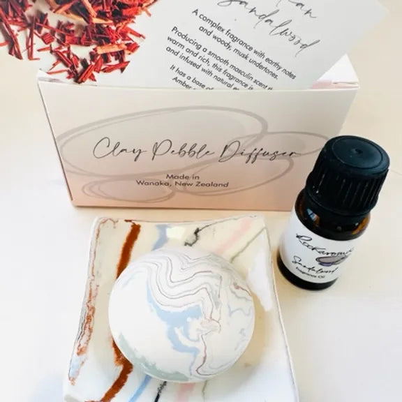 Square Clay Pebble Diffuser Set with Oil - The Cool Store Gallery